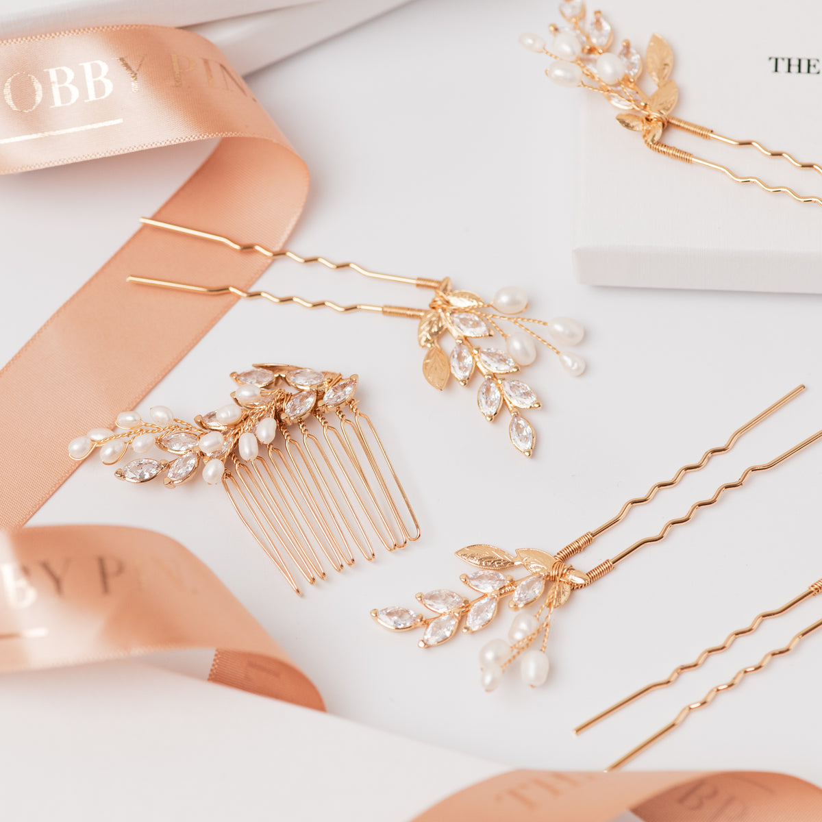 Cara - Gold & Silver Bridal Hair Pins – The Bobby Pin