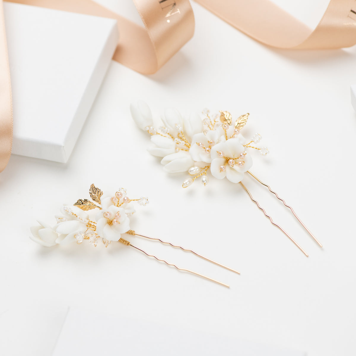 Poppy - Gold & Silver Bridal Hair Pins – The Bobby Pin