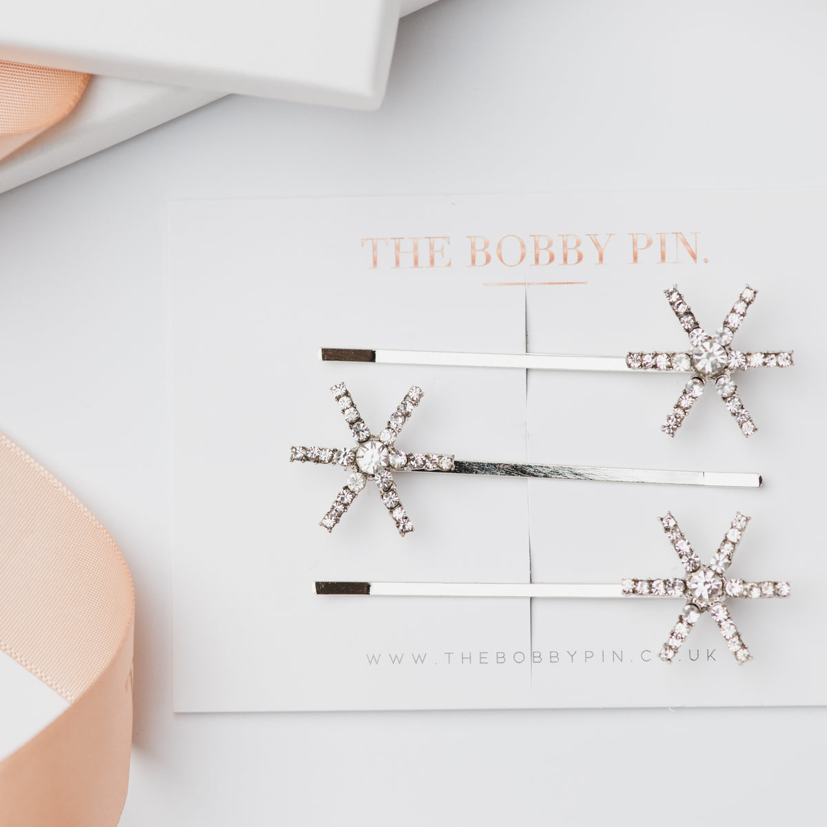 Venus Star Pins - Silver Bridal Hair Pins – The Bobby Pin