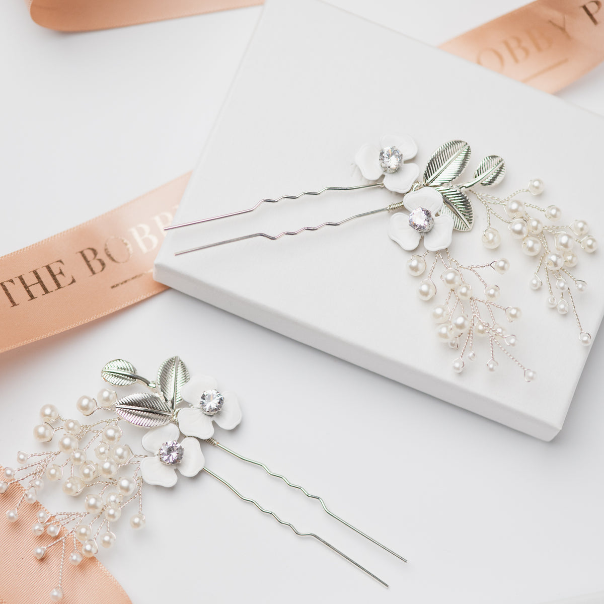 Cara - Gold & Silver Bridal Hair Pins – The Bobby Pin