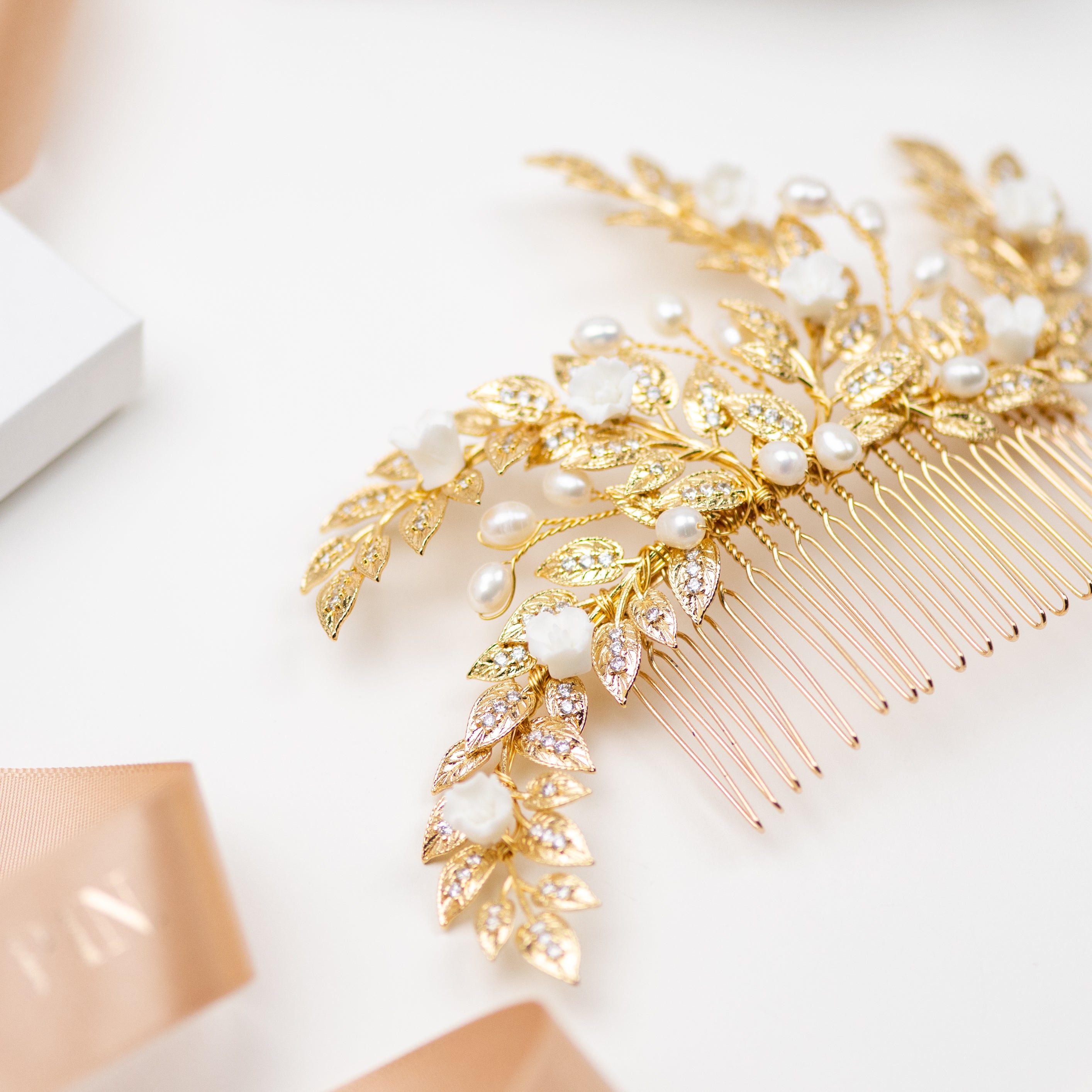 Madison - Gold Bridal Hair Comb – The Bobby Pin