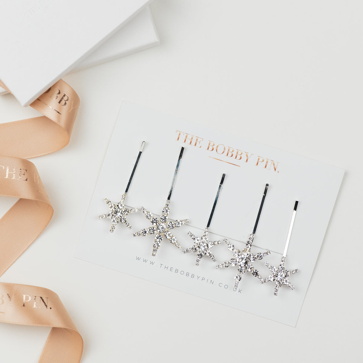 Venus Star Pins - Silver Bridal Hair Pins – The Bobby Pin