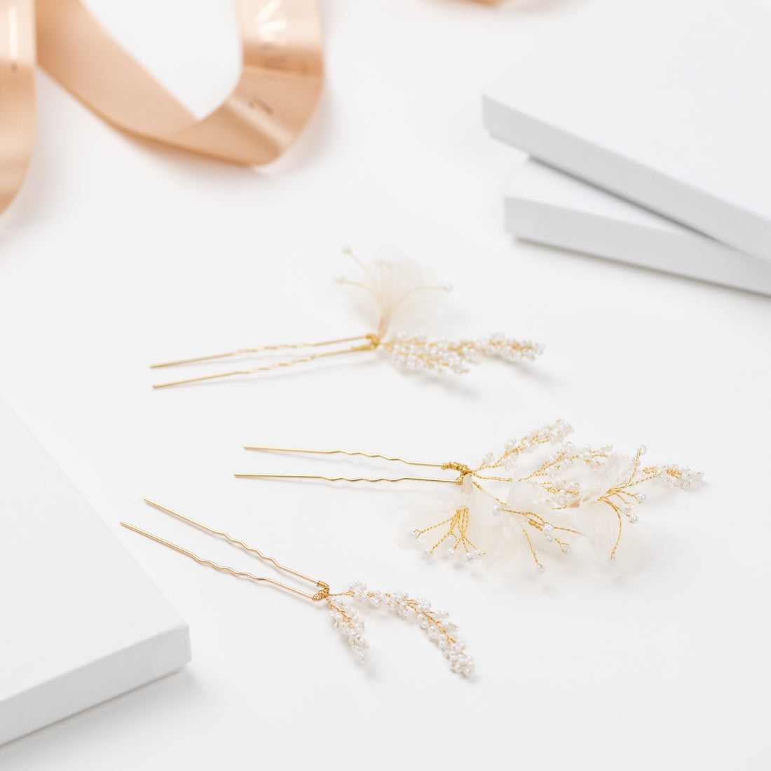 Natalia - Gold & Silver Bridal Hair Pins – The Bobby Pin