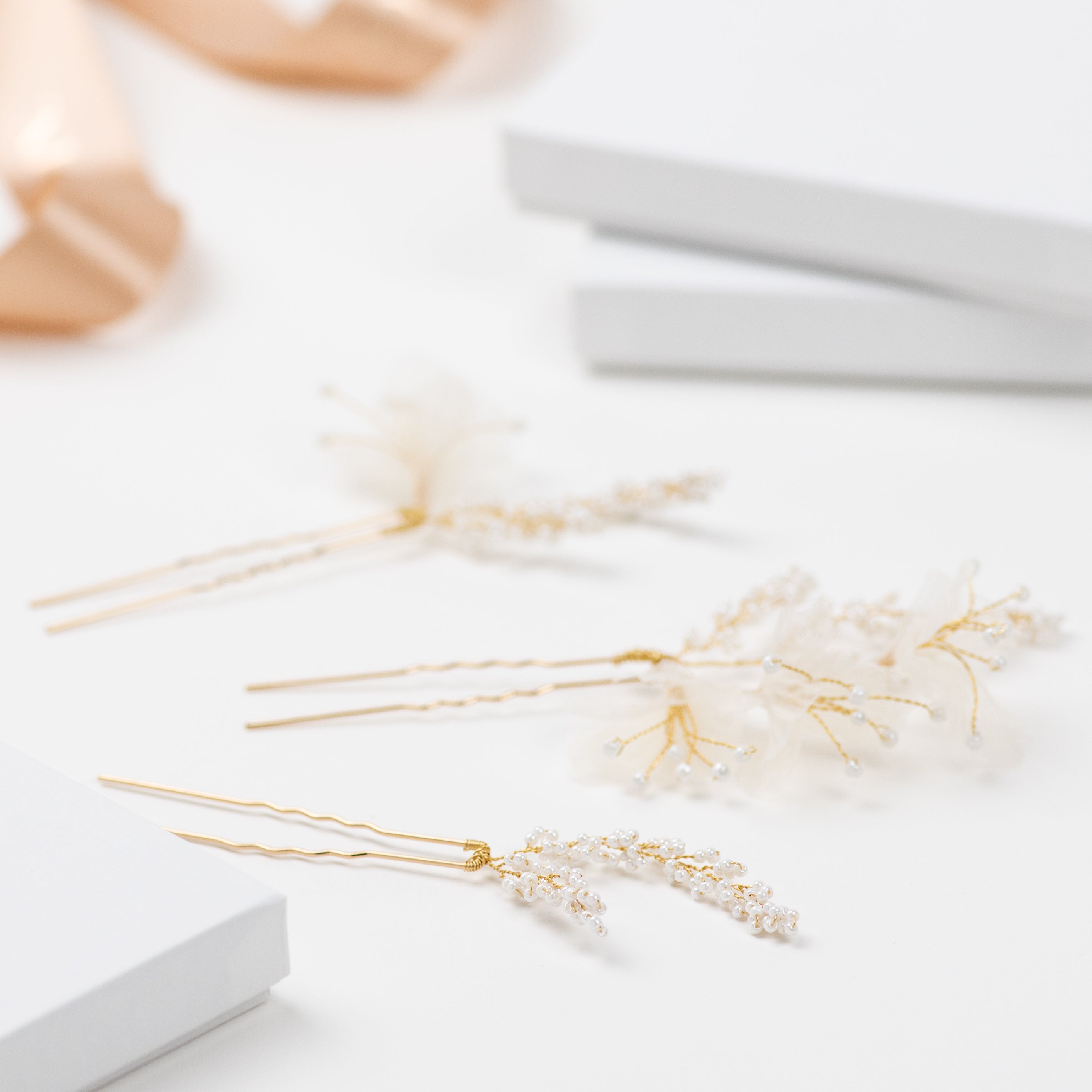 Natalia - Gold & Silver Bridal Hair Pins – The Bobby Pin